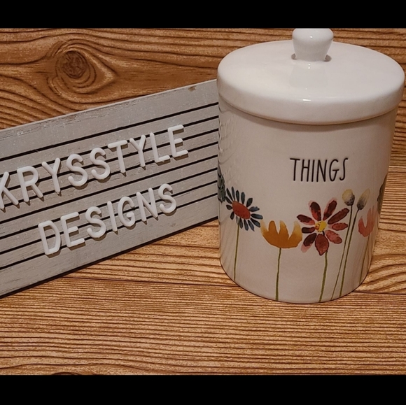 Rae Dunn | Kitchen | Rae Dunn Things Canister Jar Floral Flower | Poshmark